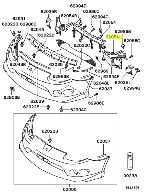 Reinforcement,front bumper left - Ross Sport Europe Ltd