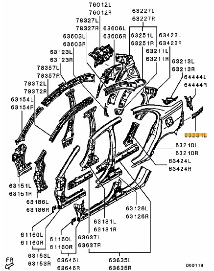 Panel, QTR, rear inner left - Ross Sport Europe Ltd