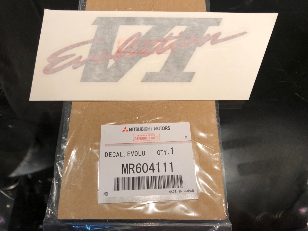 Evolution Badge - Rear "Evolution VI"- *Special Order Part - Ross Sport ...