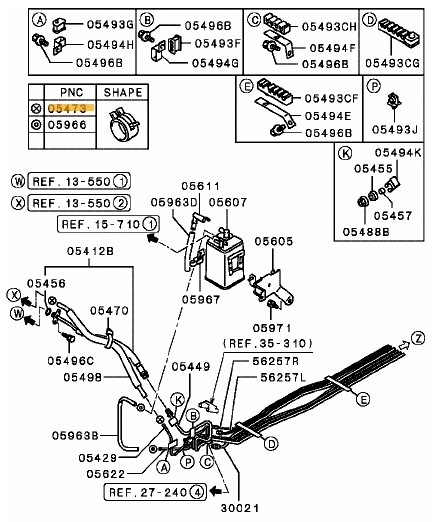 Clip fuel return line - Ross Sport Europe Ltd