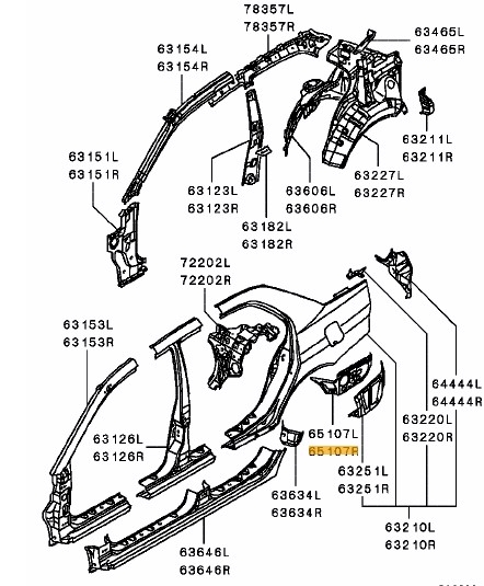 Brace RR floor side RH - Ross Sport Europe Ltd