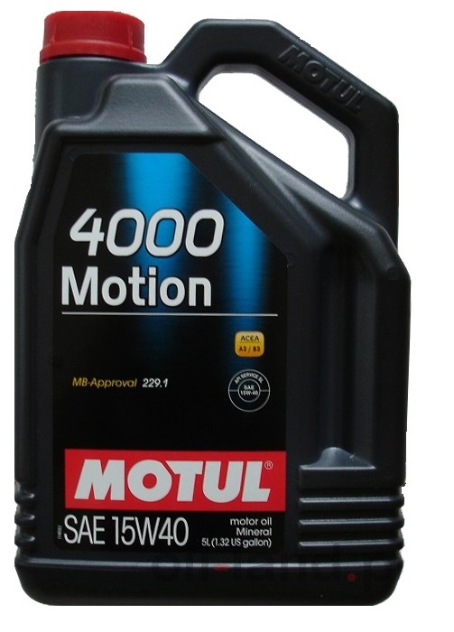 MOTUL: 4000 MOTION 15W40 (5L) - Ross Sport Europe Ltd