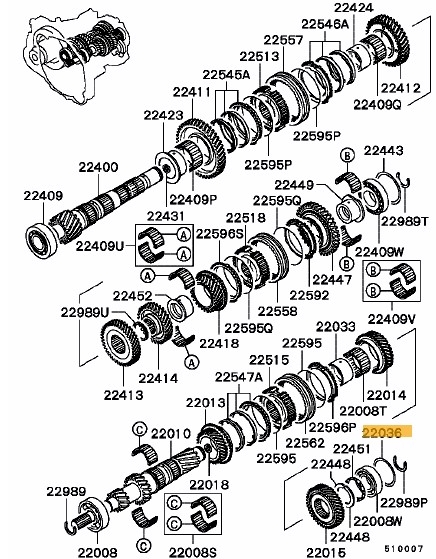 Spacer M/T input shaft - Ross Sport Europe Ltd