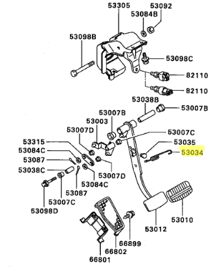 Spring Clutch Pedal Return- *Special Order Part - Ross Sport Europe Ltd