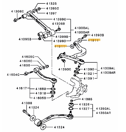 Stopper RR susp. UPR arm - Ross Sport Europe Ltd