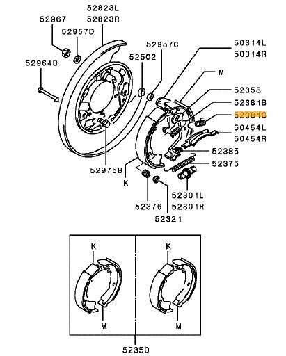 Spring RR brake shoe return - Ross Sport Europe Ltd