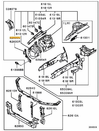 Panel, headlamp support, LH - Ross Sport Europe Ltd