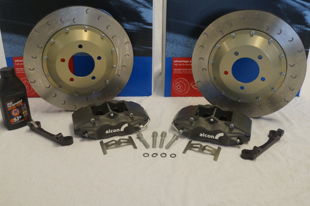 Alcon: 343mm Race: Rear Brake Kit: Evo X - Ross Sport Europe Ltd