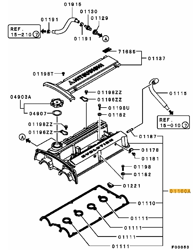 Rocker Cover Assy - Evo 8 - Ross Sport Europe Ltd